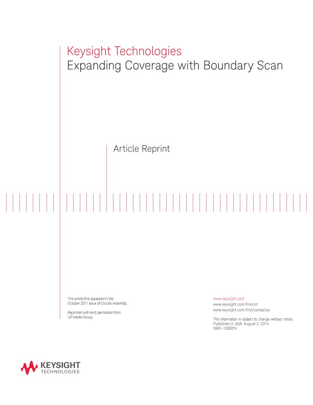 Expanding Coverage with Boundary Scan PDF Asset Page | Keysight